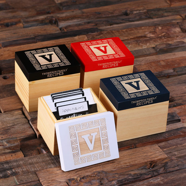 Chef's Personalized Recipe Card Gift Box with Cooking Tools - Style 2