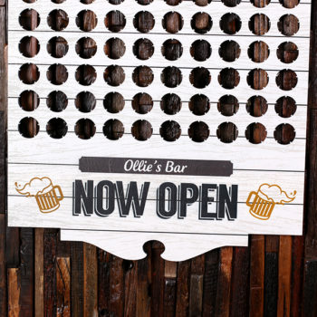 Trophy Image Wooden Beer Cap Display Board in Various Styles - Teals ...