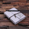 Personalized 100-Page Light Grey Felt Notebook Journal