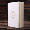 Personalized 80-Page Unlined Portfolio Journal in White - Teals Prairie ...