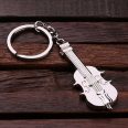 Personalized Polished Stainless-Steel Violin Keychain - Teals Prairie ...