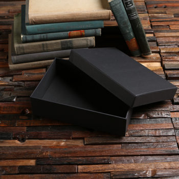 Personalized Custom Black Paper Box (9.6 x 6.6 x 2.6 in) - Teals ...
