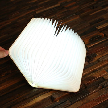 Personalized LED Book Shape Wood Desk Lamp Light - Teals Prairie & Co.®