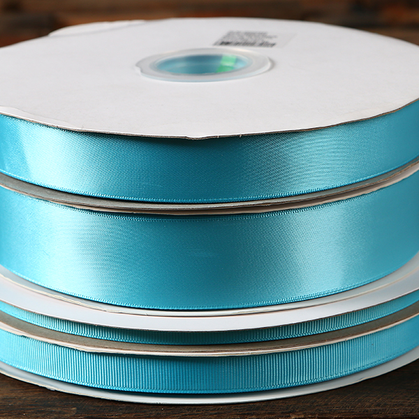 Ribbon #317 Misty Turquoise - Double Faced Satin or Grosgrain In 9 ...