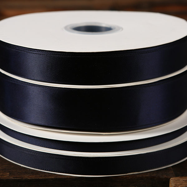 Ribbon #372 Ensign Blue - Double Faced Satin or Grosgrain In 9 Sizes ...