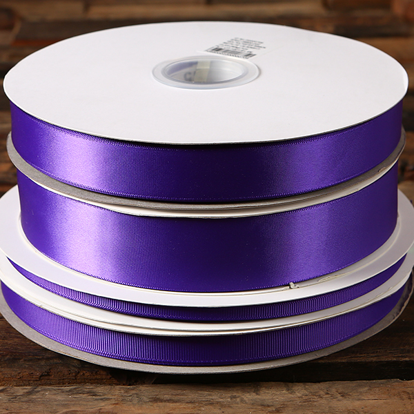Ribbon #470 Regal Purple - Double Faced Satin or Grosgrain In 9 Sizes ...