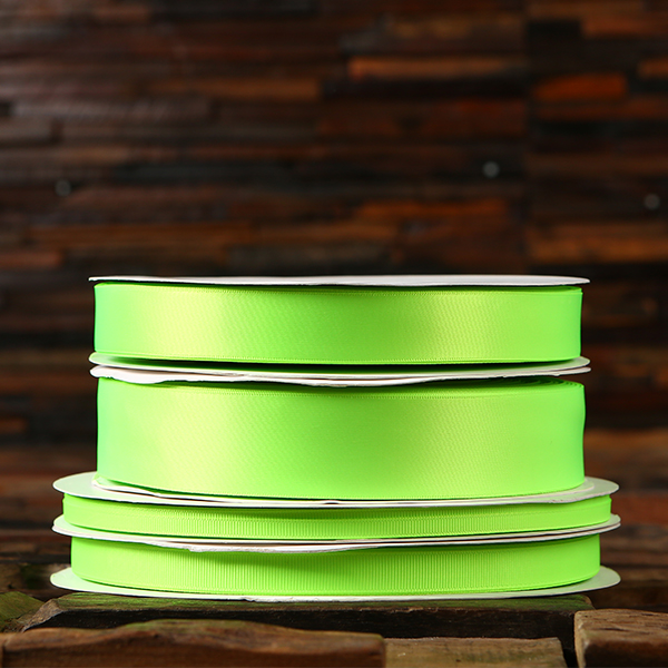 Ribbon #544 Key Lime - Double Faced Satin or Grosgrain In 9 Sizes and ...