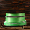 Green Flash Color Double Faced Satin or Grosgrain Ribbon