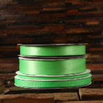 Green Flash Color Double Faced Satin or Grosgrain Ribbon