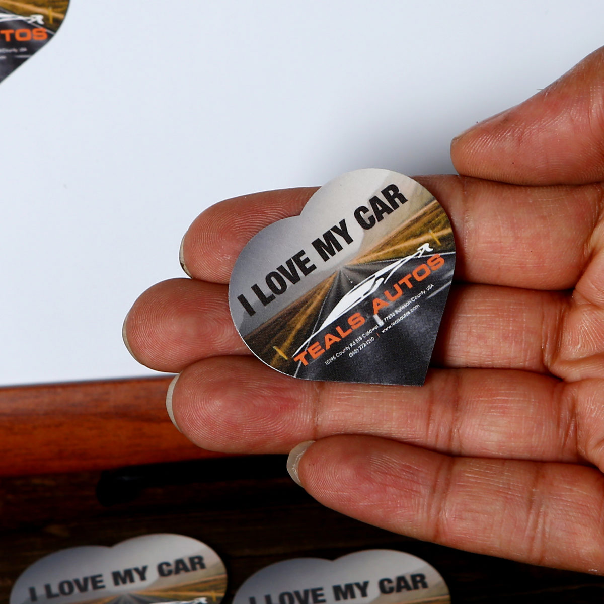 Mini Heart Shape Custom Advertising Magnets for Refrigerators 1.6" x 1. ...