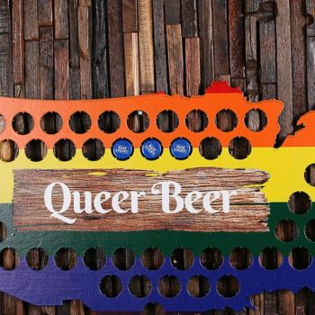 Wood Map & Beer Bottle Cap Display Board - Teals Prairie & Co.®