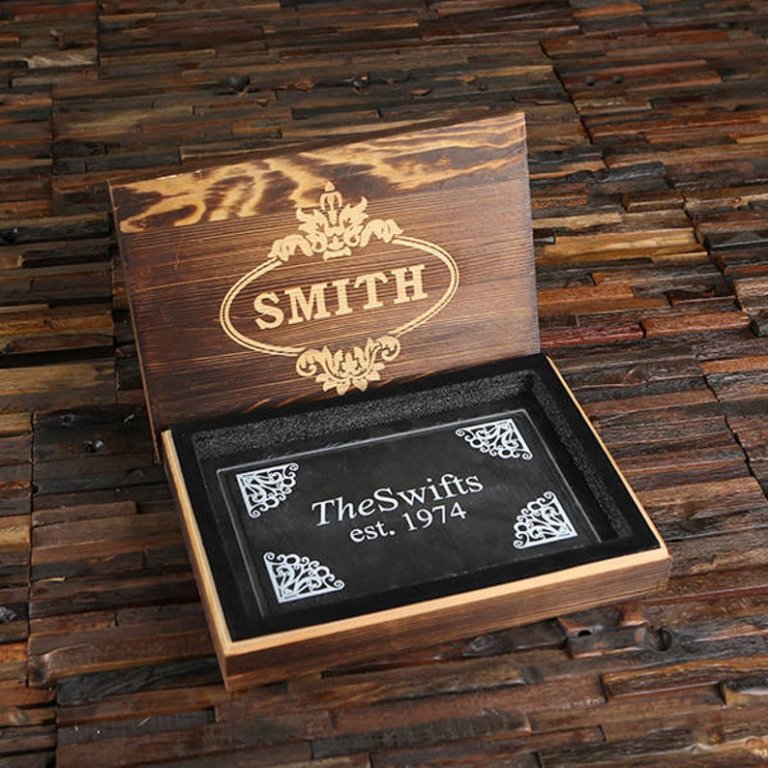 Large Rectangular Personalized Commemorative Slate Plaque Or Award ...