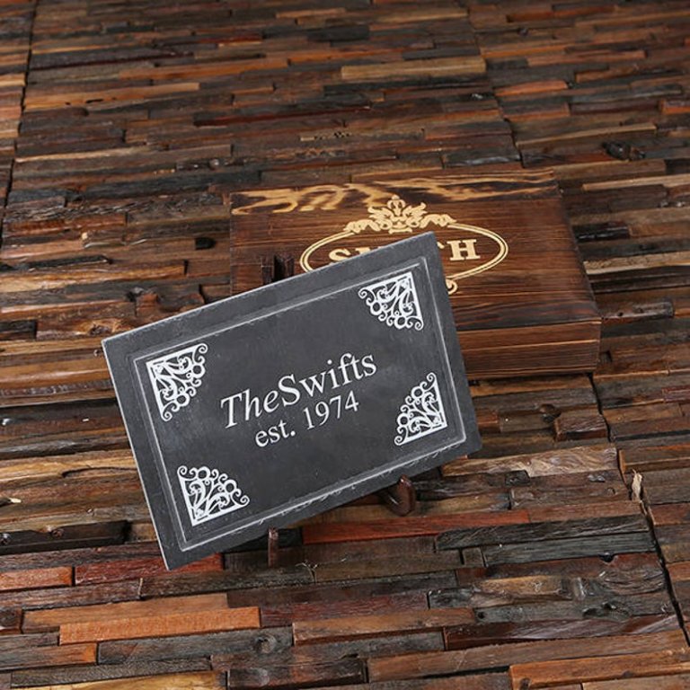 Large Rectangular Personalized Commemorative Slate Plaque Or Award ...