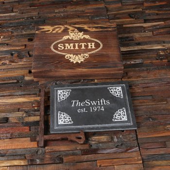 Large Rectangular Personalized Commemorative Slate Plaque Or Award ...