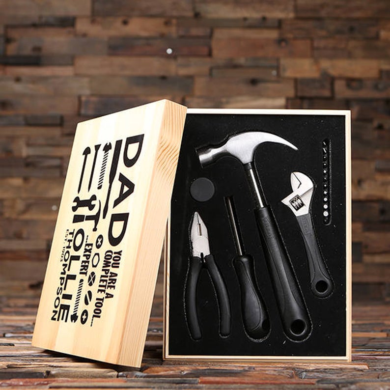 Personalized Tool Set Hammer, Pliers, Screw Driver, Etc. In Handmade ...