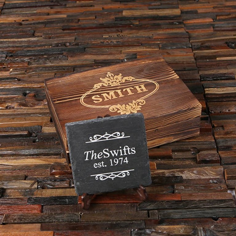 Square Personalized Commemorative Slate Plaque or Award - Teals Prairie ...