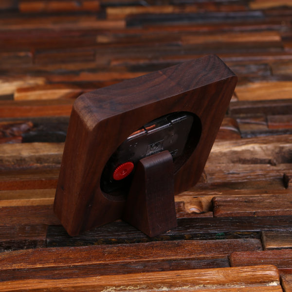 Personalized Square Wood Clock with Keepsake Wood Box - Teals Prairie ...